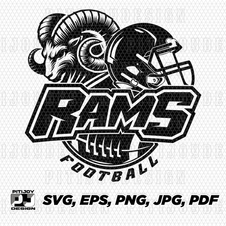 Rams Football Svg Ram Football Svg Rams Football Png Rams Svg Ram Svg ...