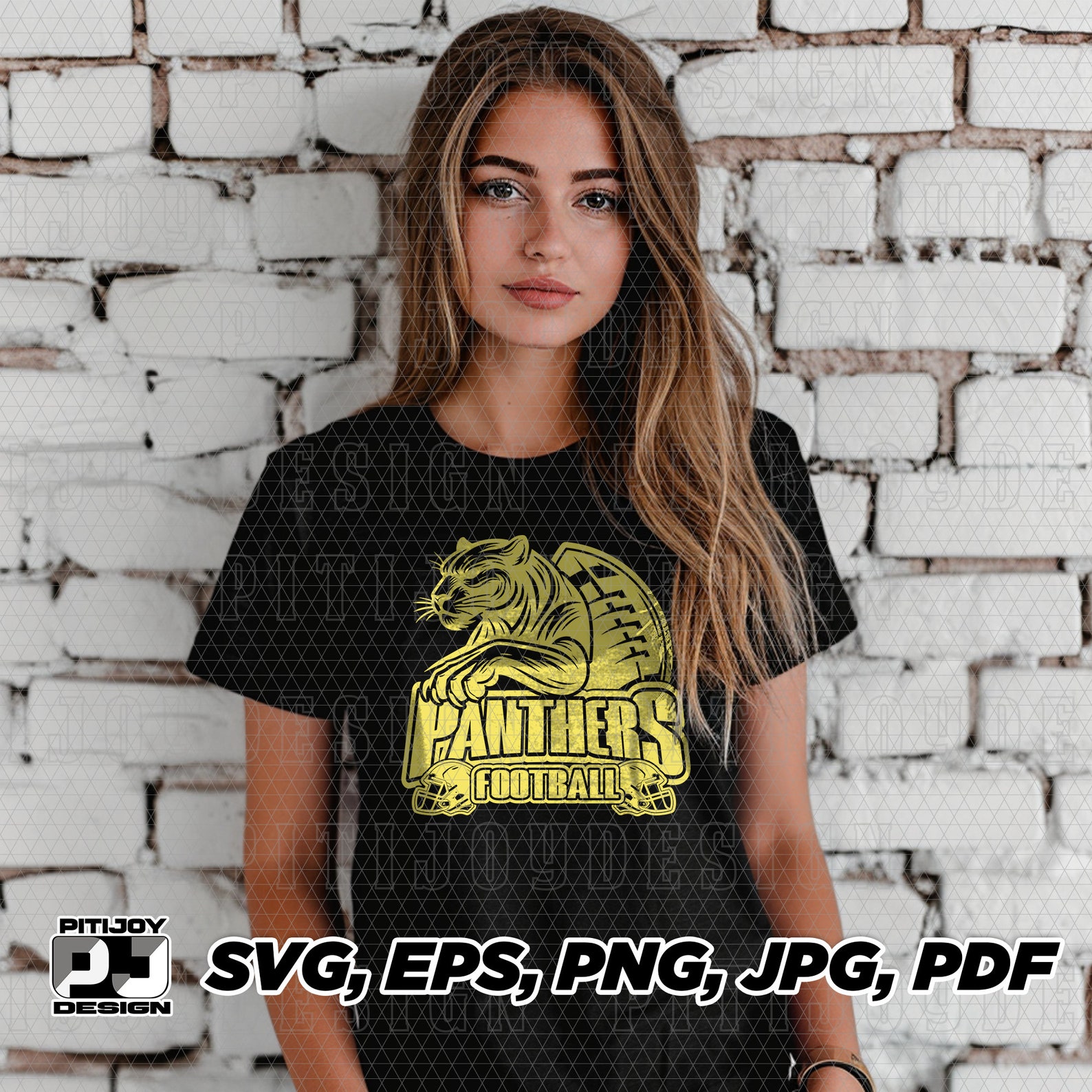 Panthers Football Svg, Panther Football Svg , Panther Svg, Panthers Svg ...