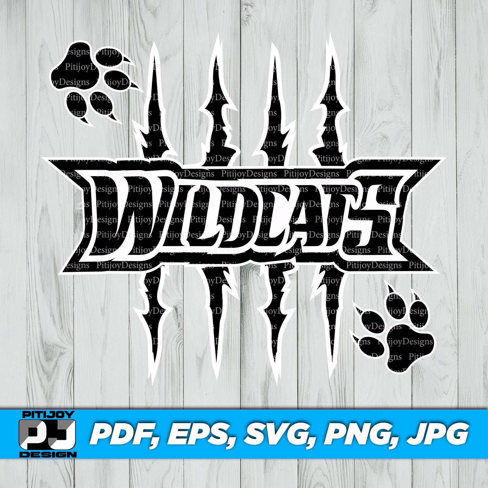 Wildcats Claws Svg, Wildcats Mascot Svg, Wildcats Spirit Svg, Wildcats ...