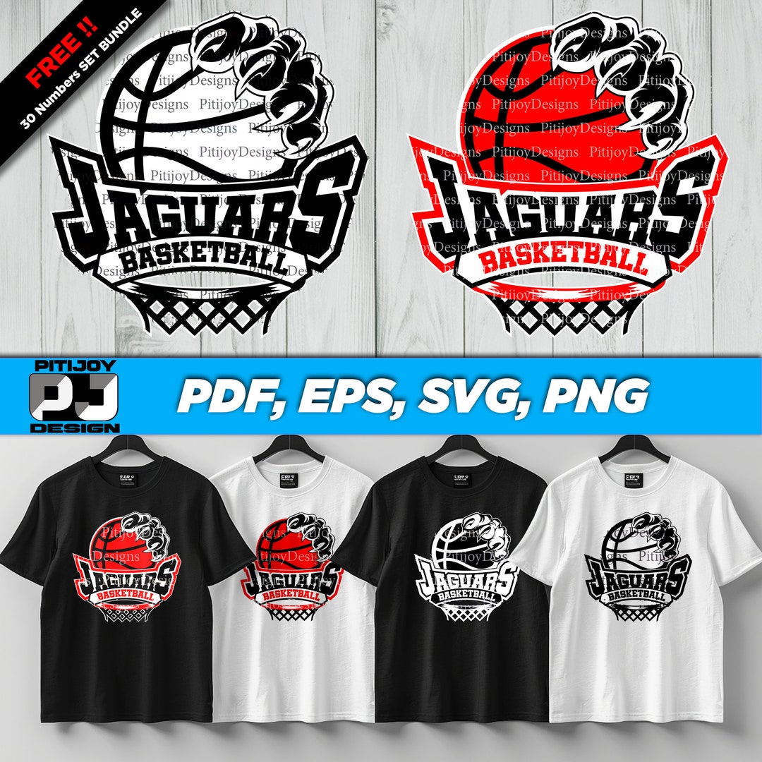 Jaguars Basketball Team Mascot Design for Custom Apparel, Perfect for ...