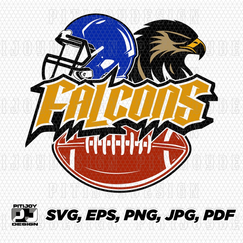 Falcons Football Svg, Falcon Svg, Falcons Svg, Falcon Football Svg ...