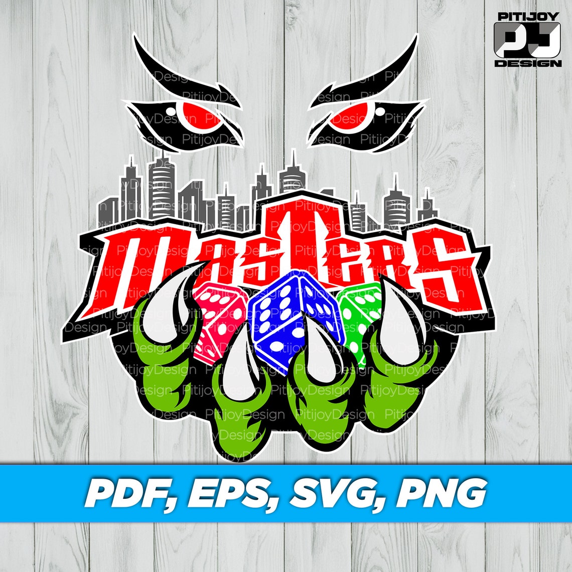 Masters Gaming Team Logo Design for Custom Apparel, Perfect for Esports ...