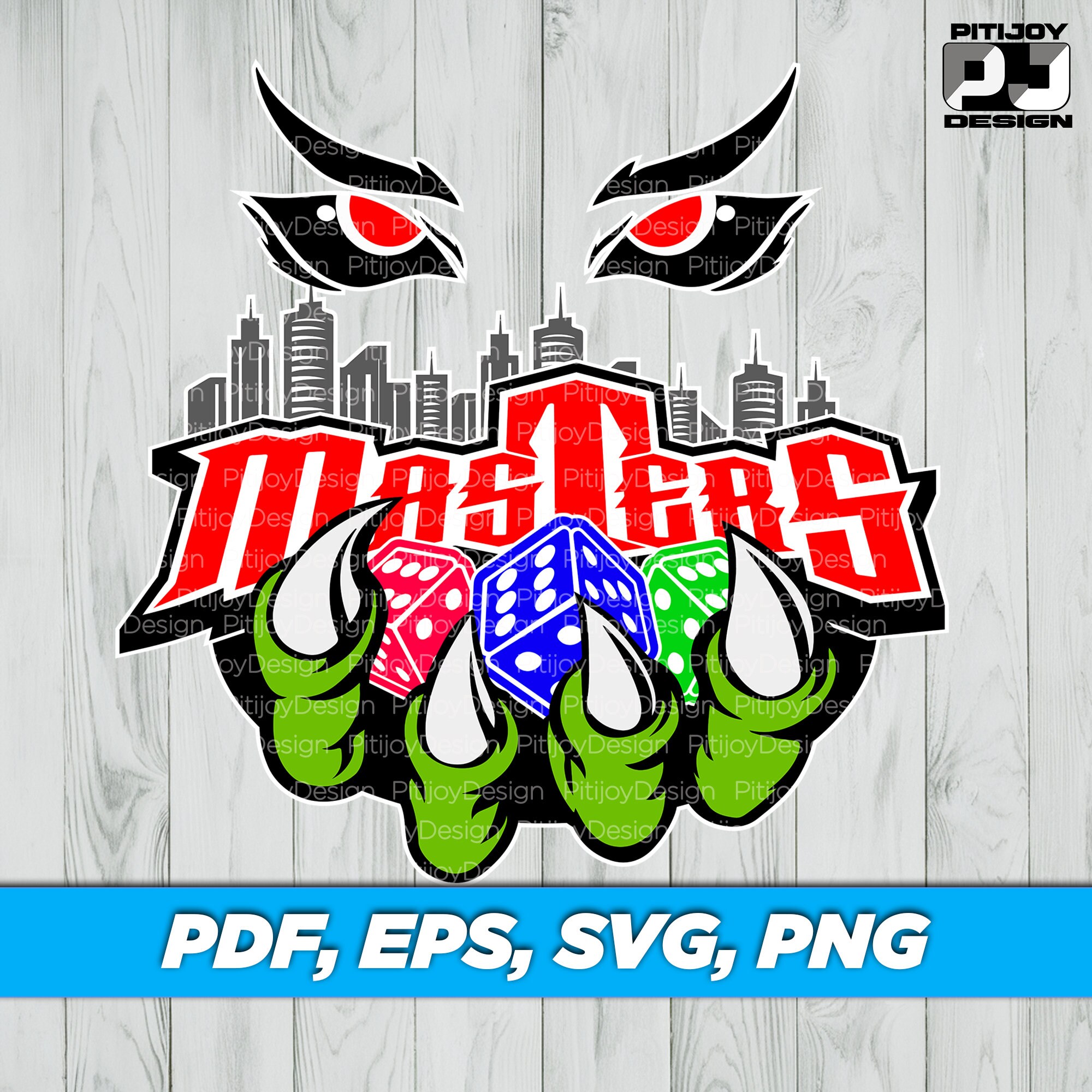 Masters Gaming Team Logo Design for Custom Apparel, Perfect for Esports ...