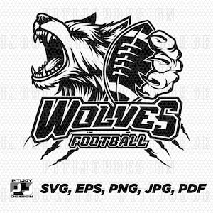 Wolves Football Svg, Wolves Football Svg, Wolves, Wolf, Football ...