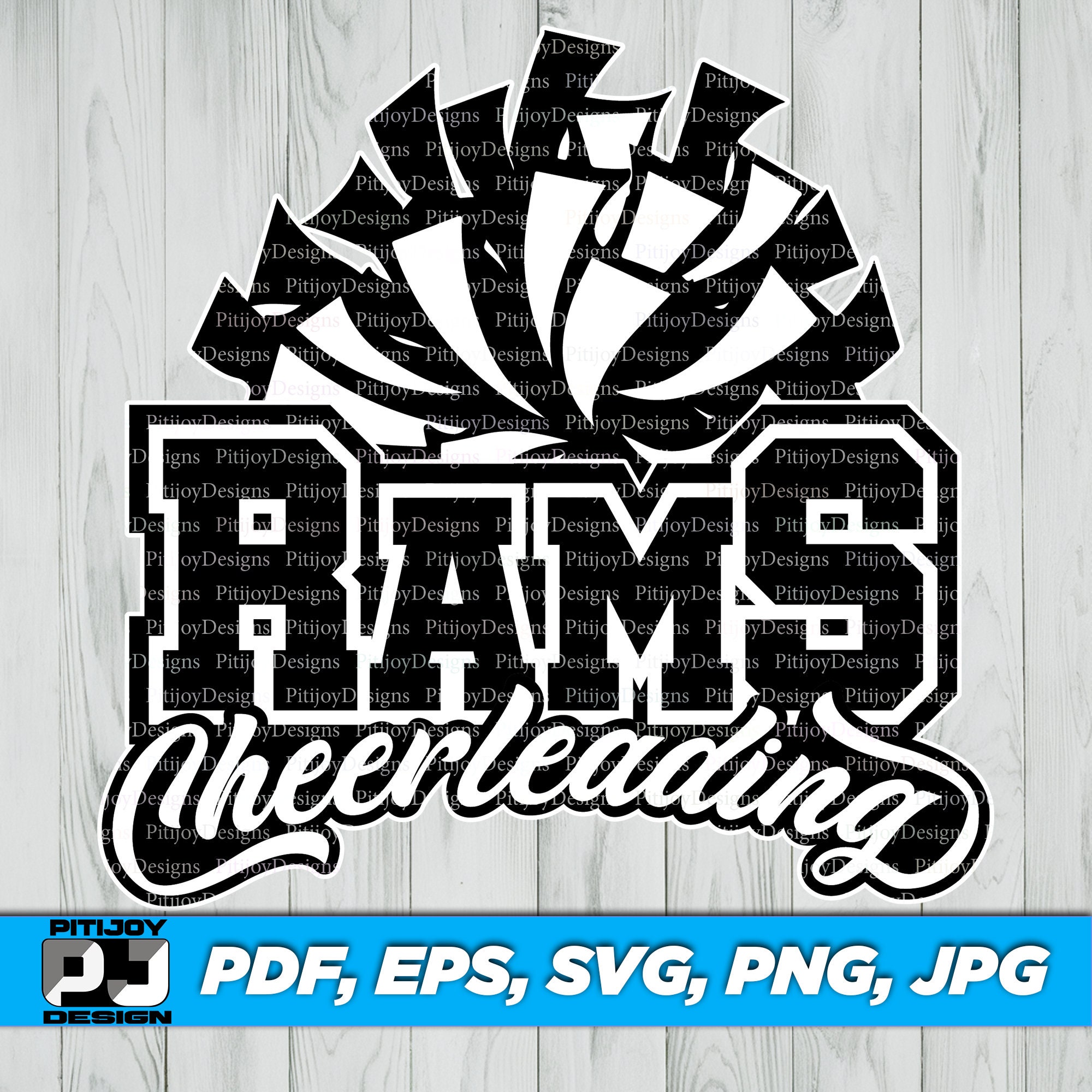 Rams Cheerleading Svg, Rams Svg, Rams Cheer Svg Cut Files Cricut, Rams ...