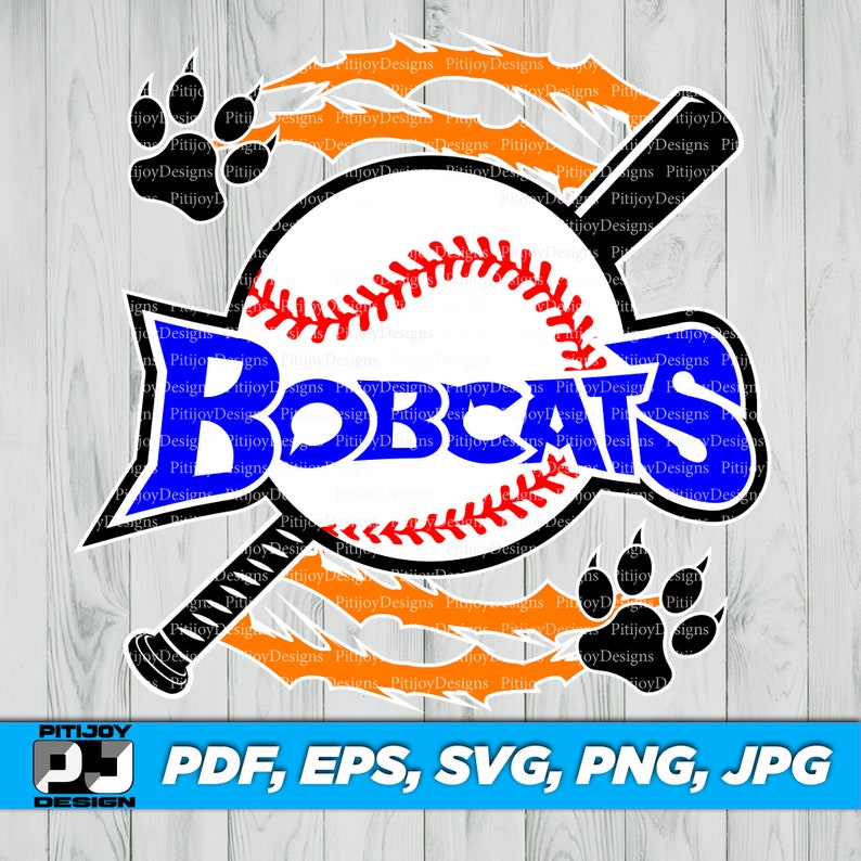 Bobcats Svg, Bobcats Svg, Bobcats Baseball SVG, Mascot Baseball ...