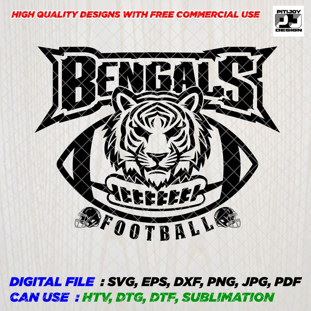 Bengals Football Svg, Football Svg, Sports Svg, Football Shirt ...