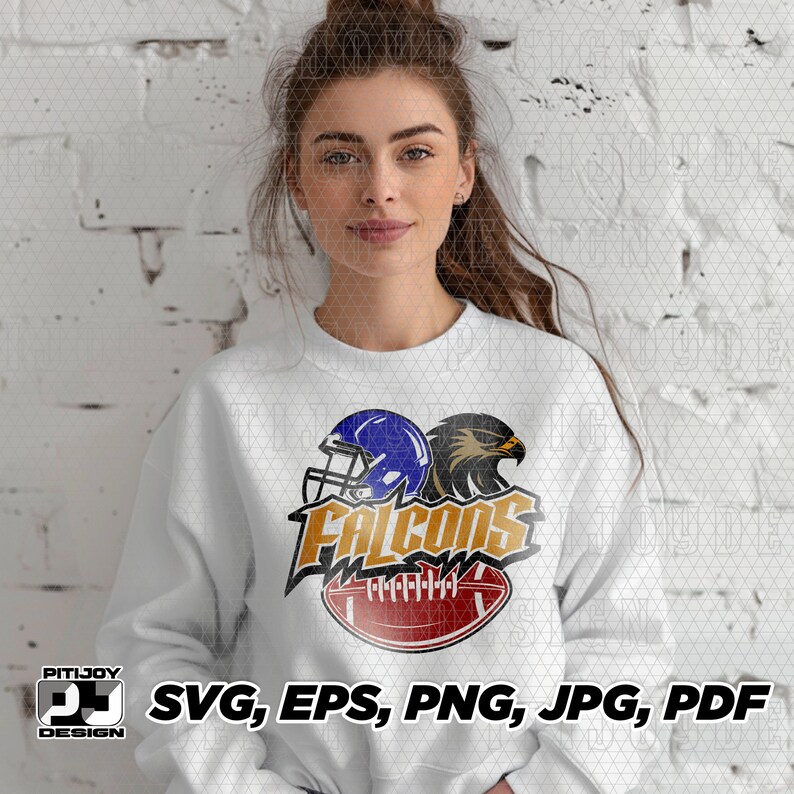 Falcons Football Svg, Falcon Svg, Falcons Svg, Falcon Football Svg, Falcons School Mascot ...