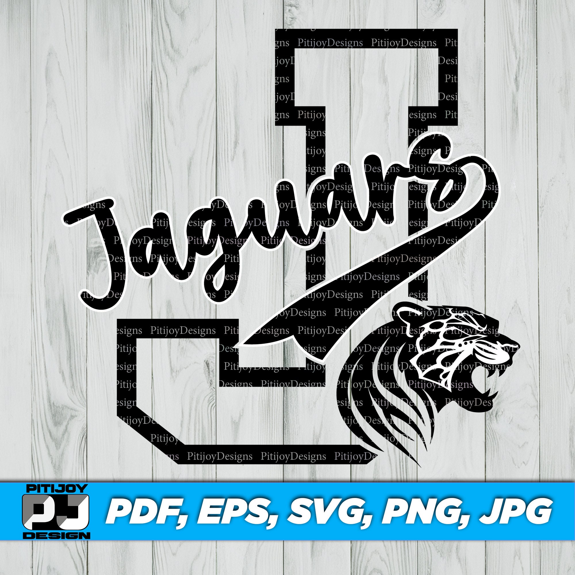 Jaguars Mascot SVG, School Spirit SVG, Jaguars Clipart, Sports Team ...