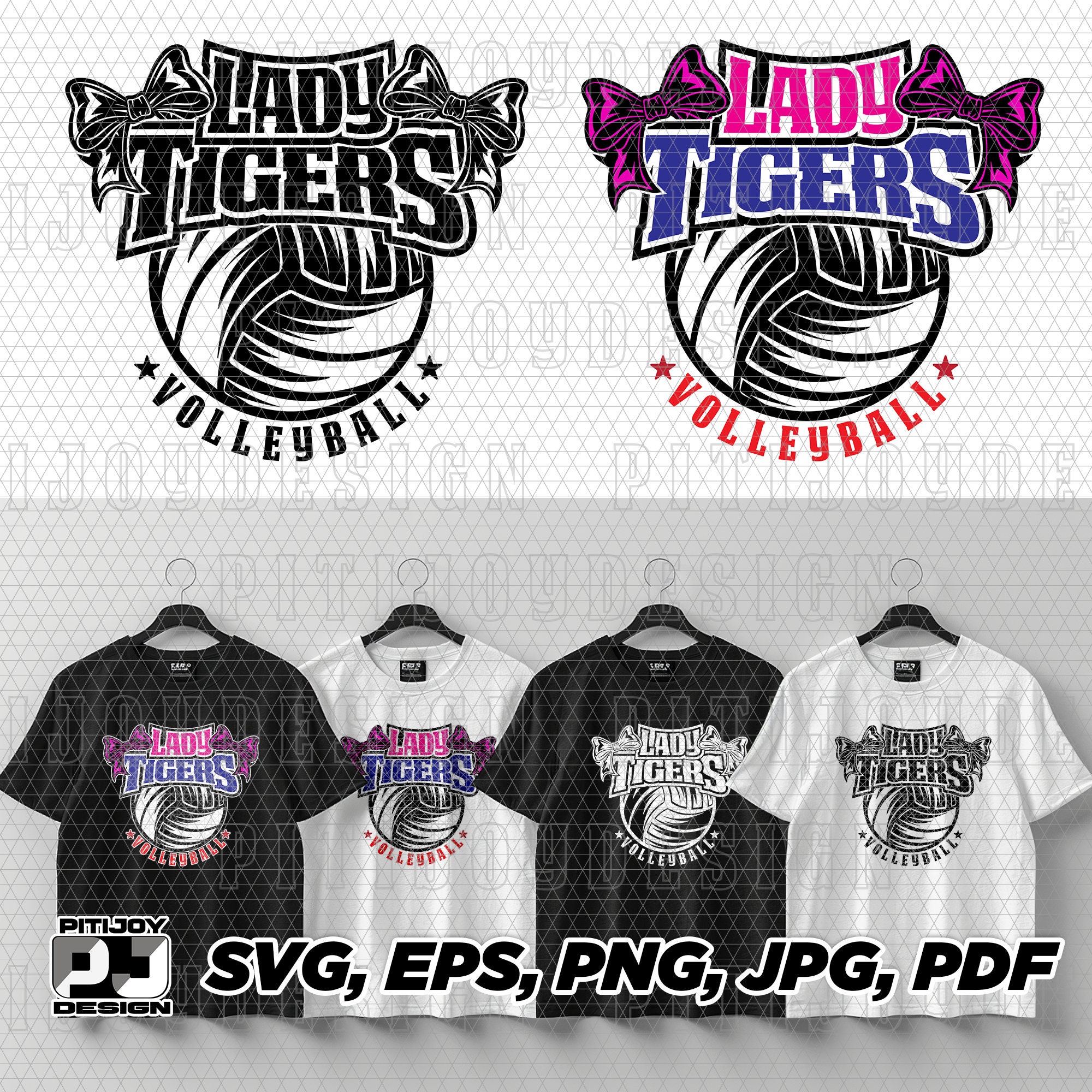 Lady Tigers SVG, Lady Tiger Svg, Lady Tigers Volleyball Svg, Lady ...
