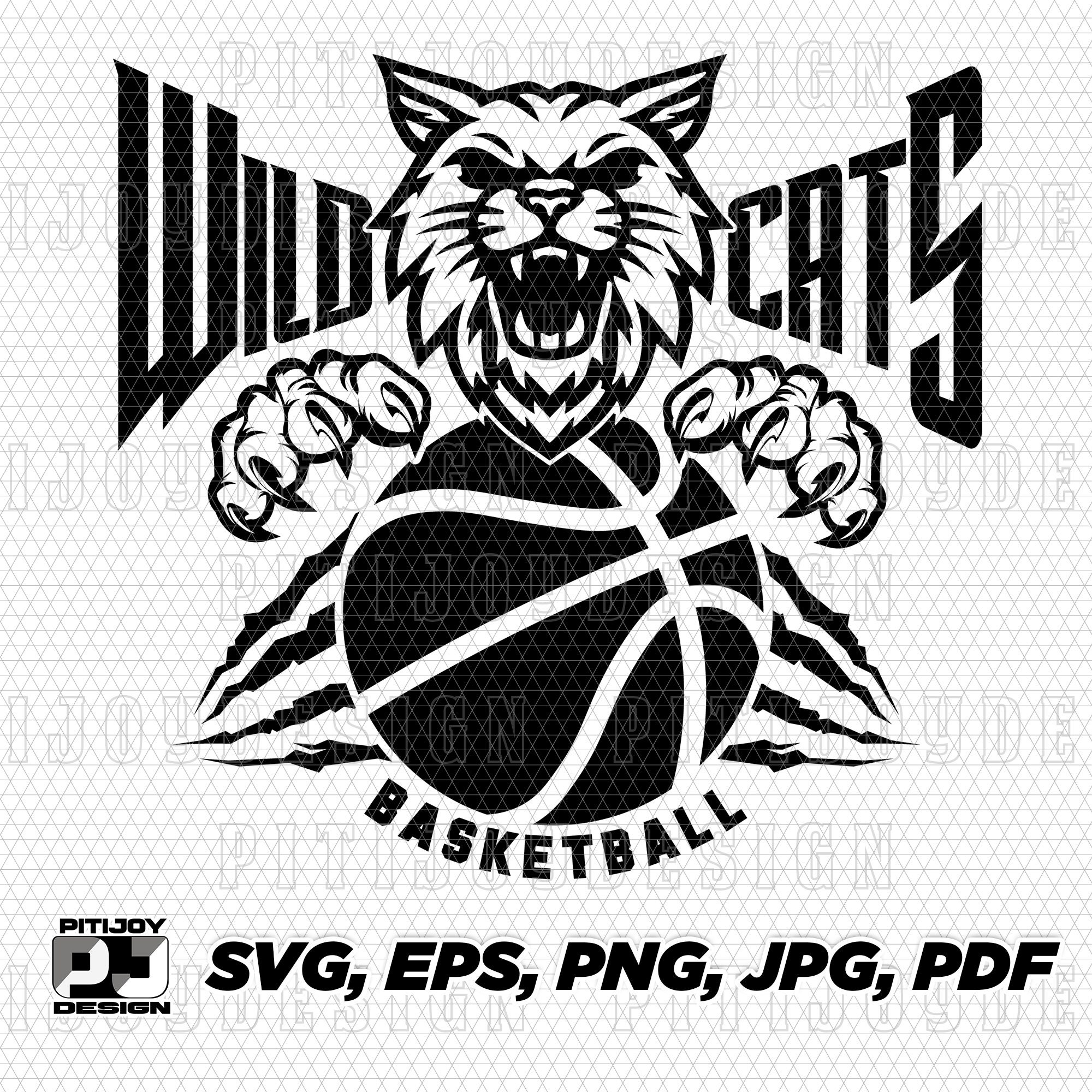 Wildcats Basketball Svg, Wildcat Basketball Svg, Wildcat Svg, Wildcats ...