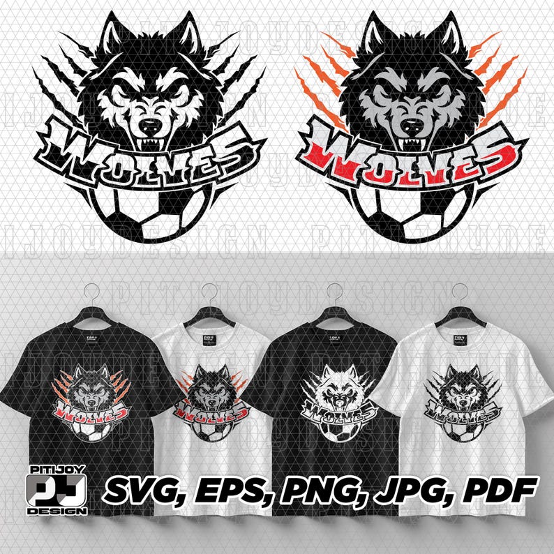 Wolves Soccer Svg Png, Wolves, Soccer Svg, Wolve, Soccer Shirt Design ...
