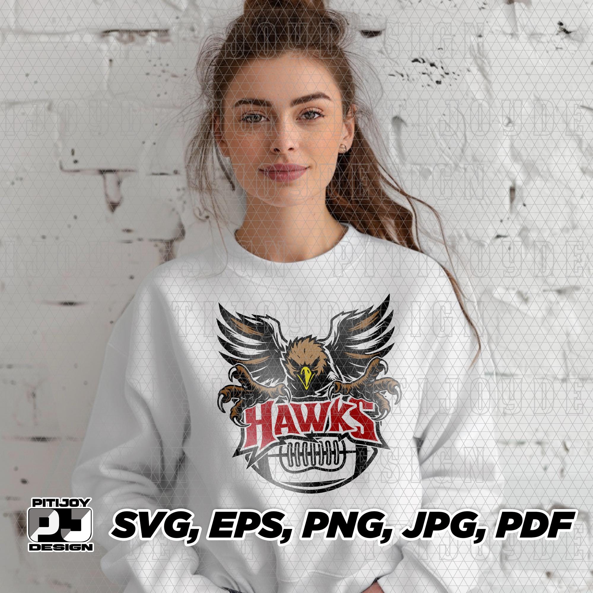 Hawks Football Svg, Hawk Football Svg Hawks Football Png Hawks Svg Hawk ...