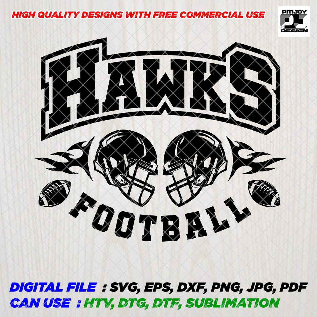 Hawks SVG, Hawk SVG, Digital Cut File for Cricut and Silhouette, School ...