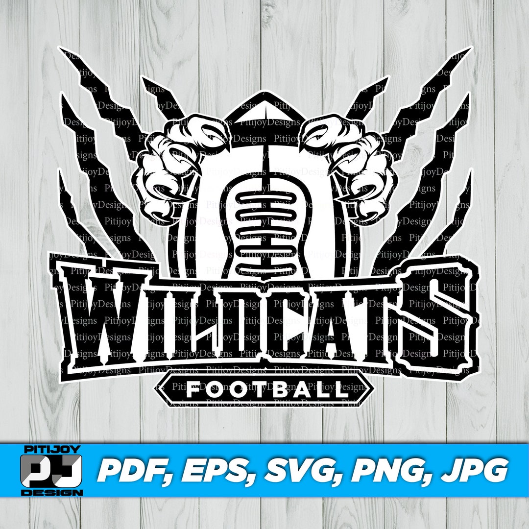 Wild Cats Claws Football Svg, Wildcats Svg, Wildcats Mascot Svg ...