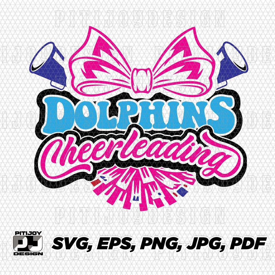 Dolphins Cheer SVG PNG, Dolphins Svg, Dolphin, Cheer Svg, Dolphins ...