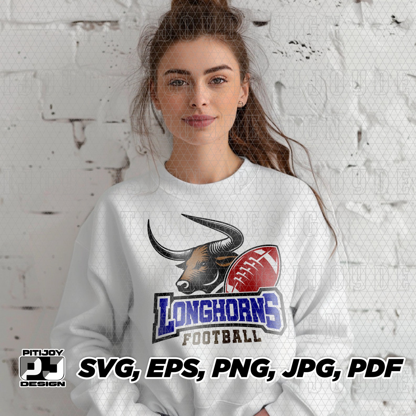 Longhorns Football SVG, Longhorn Football, Longhorns Custom Team SVG ...