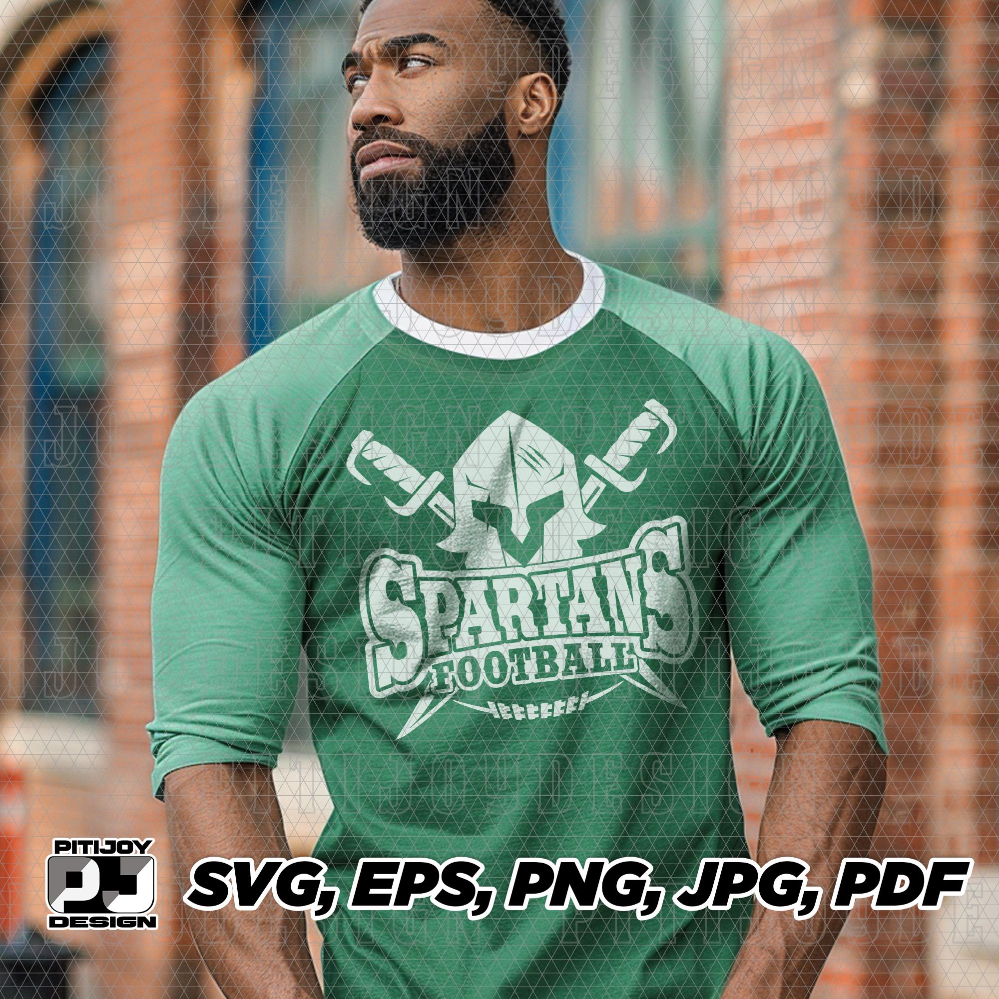 Spartans Football Svg, Spartan Football Svg, Spartans Svg, School ...