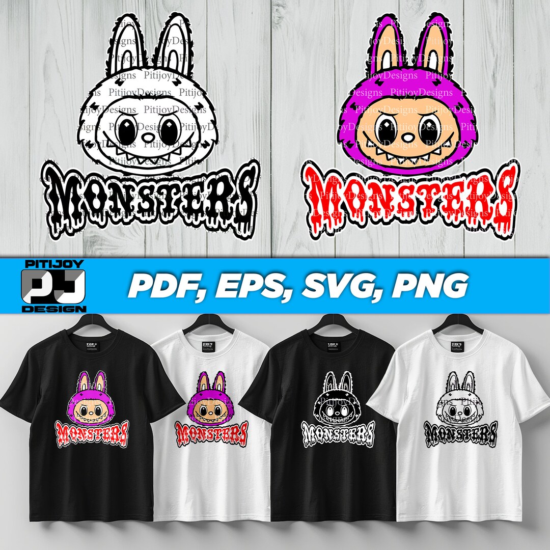 Creepy Cute Monsters Design for Custom T-shirts, Labooboo, Halloween ...