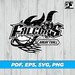 Falcon Basketball Team Mascot Design for Custom T-shirts, Posters, Bird ...