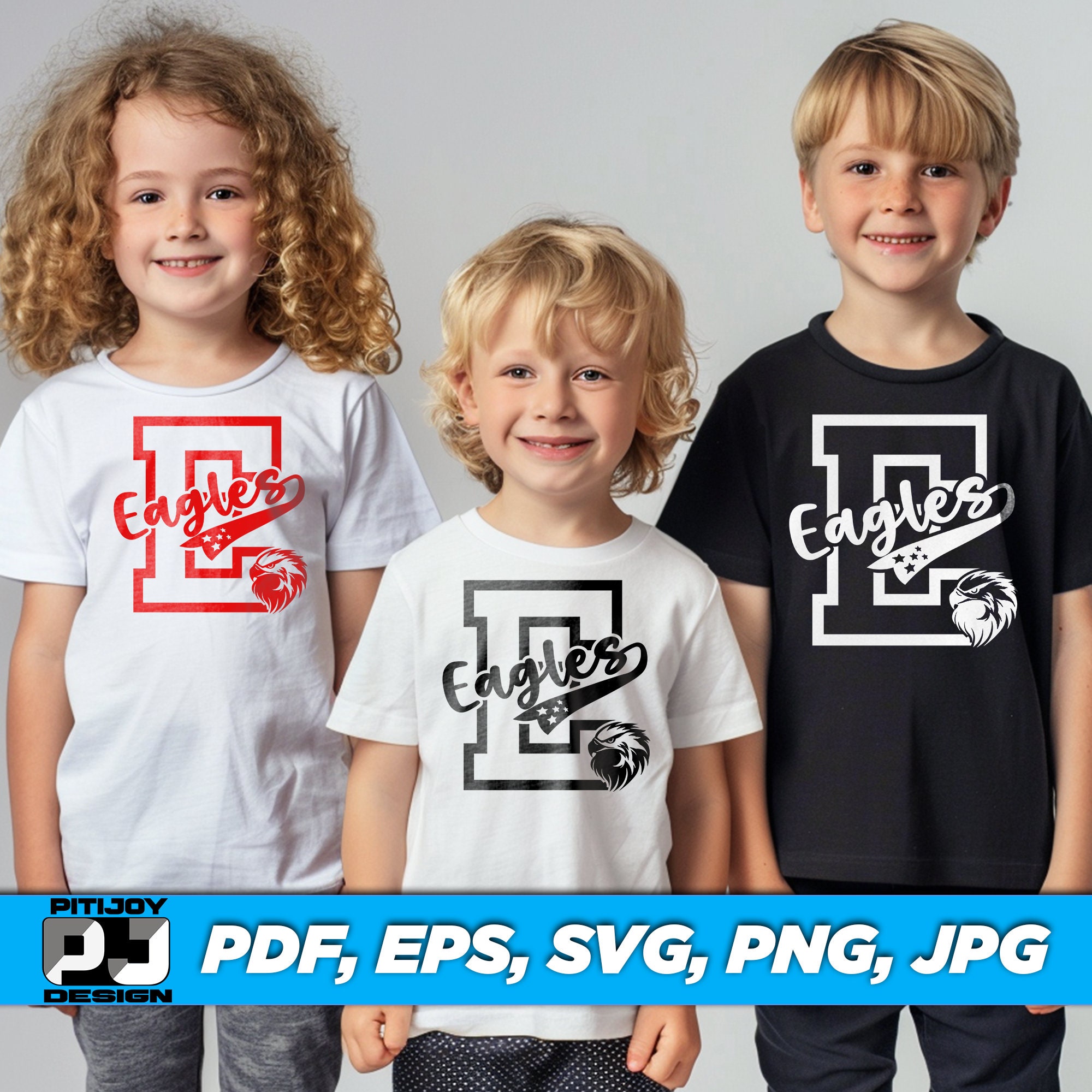 Eagles Mascot SVG, School Spirit SVG, Eagles Clipart, Sports Team Logo ...