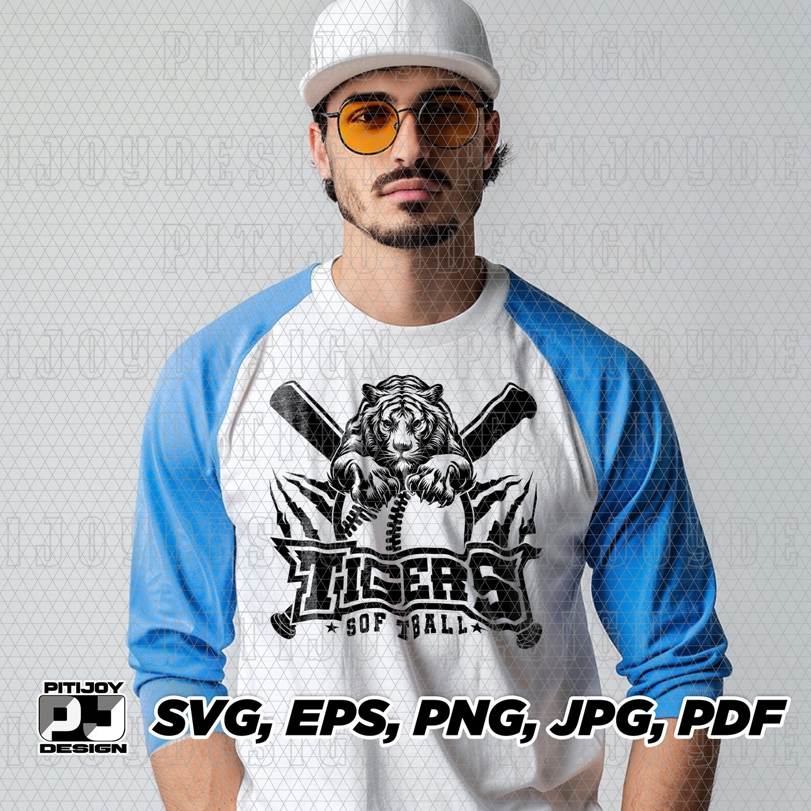 Tigers Softball Svg, Tiger Softball Svg, Tigers Softball Png Tigers Svg ...