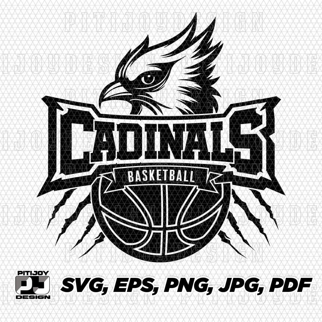 Cardinals SVG, Cardinals Basketball SVG, Basketball Team, Mascot, Svg ...