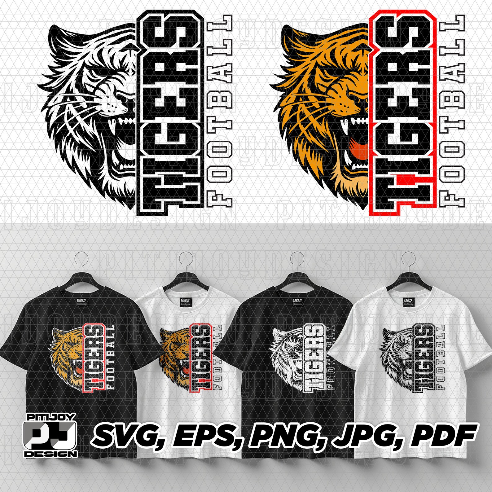 Tigers Football Svg Tiger Football Svg Tigers Football Png Tigers Svg ...