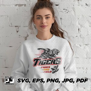 Tigers Track & Field Svg, Tigers Track and Field Svg, Tigers Svg ...
