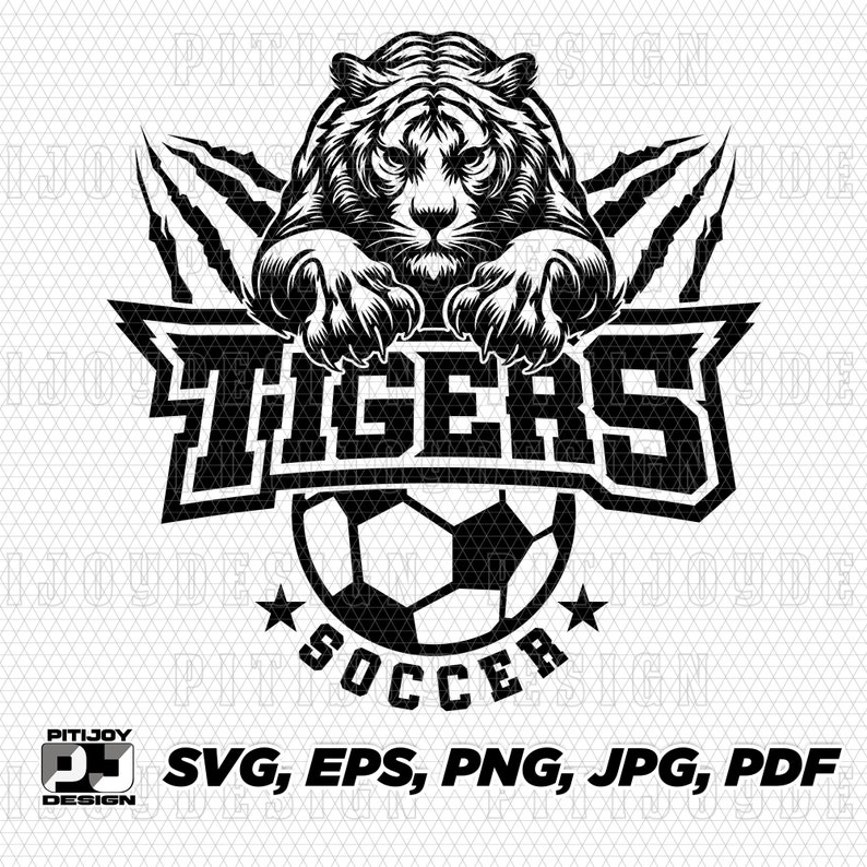 Tigers Soccer Svg, Tiger Soccer Svg , Tiger Svg, Tigers Svg, Sports ...