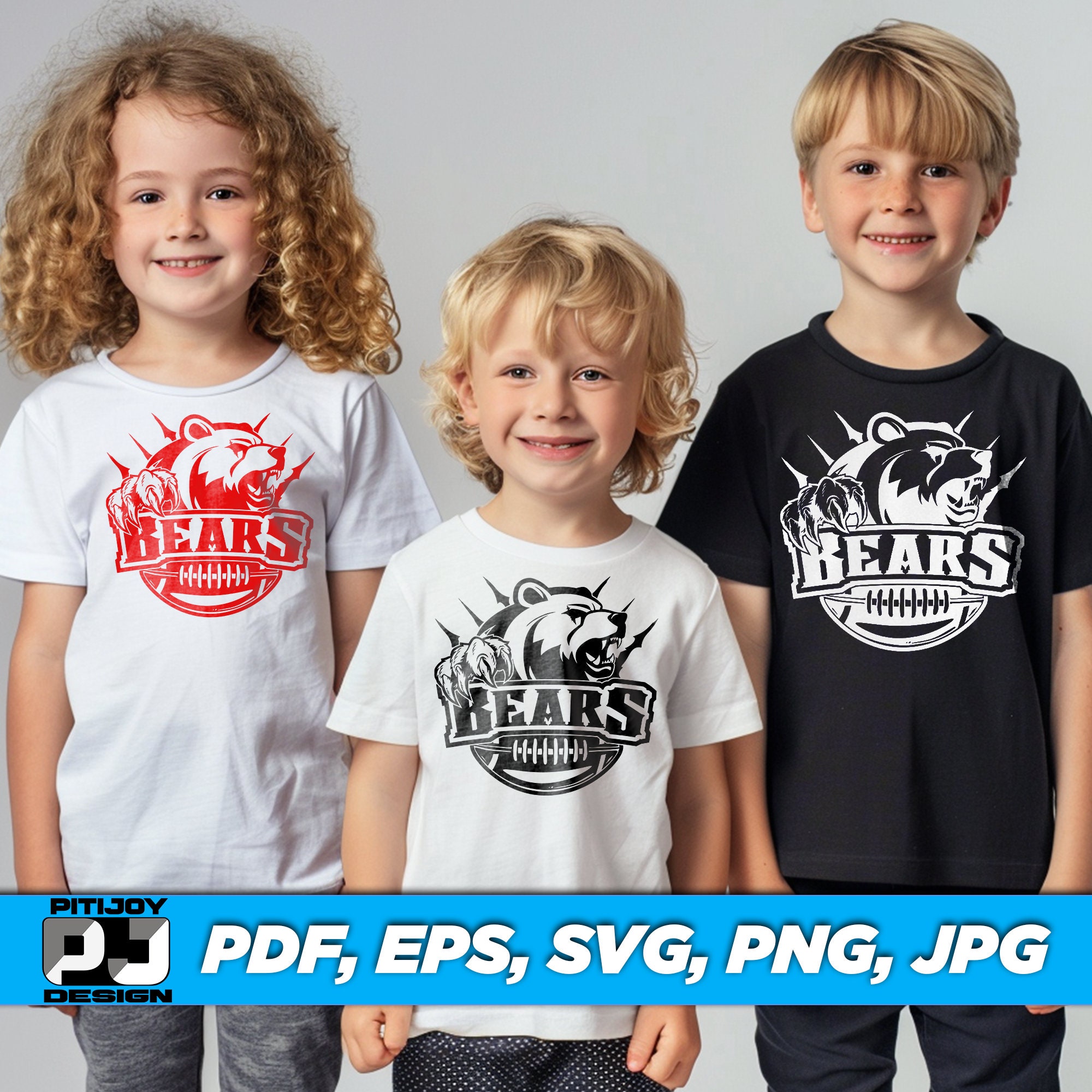 Bears Football Svg Bear Football Svg Bears Football Png Bear Svg Bears ...