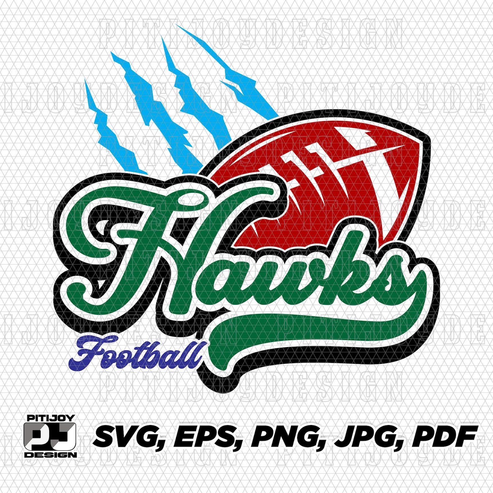 Hawks Football Svg, Hawk Football Svg Hawks Football Png Hawks Svg Hawk ...