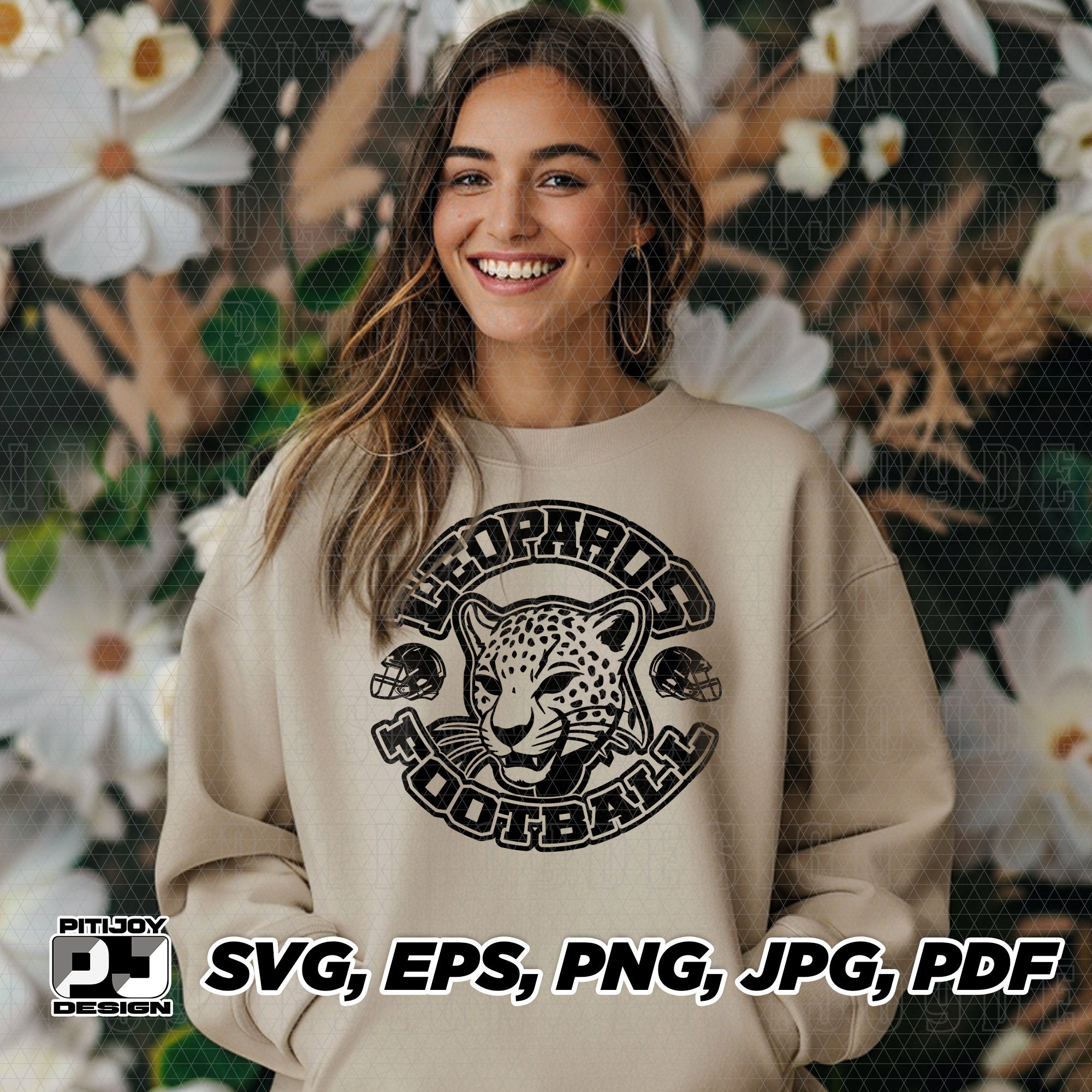 Leopard Football Svg, Leopards Svg, Football Svg, Leopards Mascot Svg ...