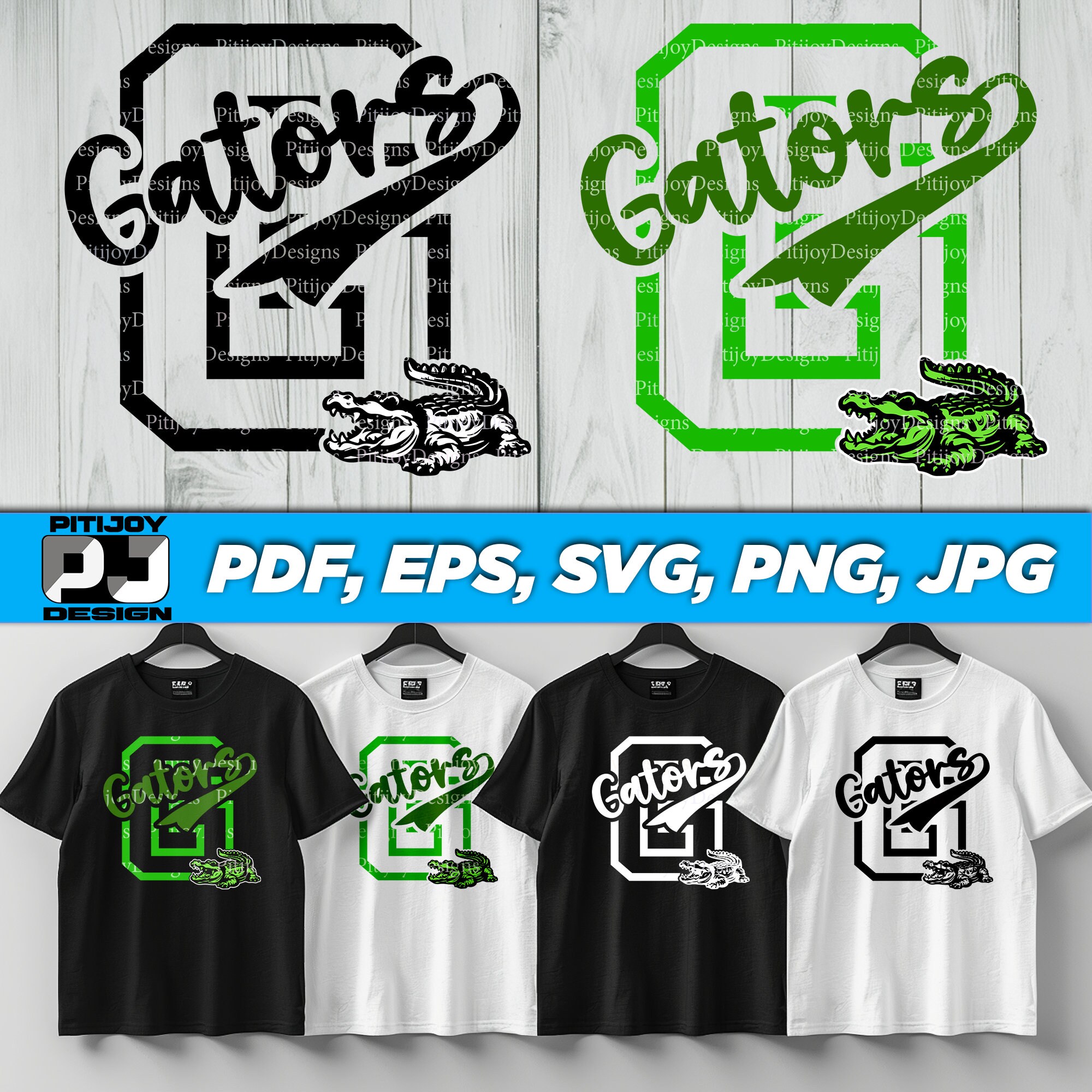 Gators Mascot SVG, School Spirit SVG, Gators Clipart, Sports Team Logo ...