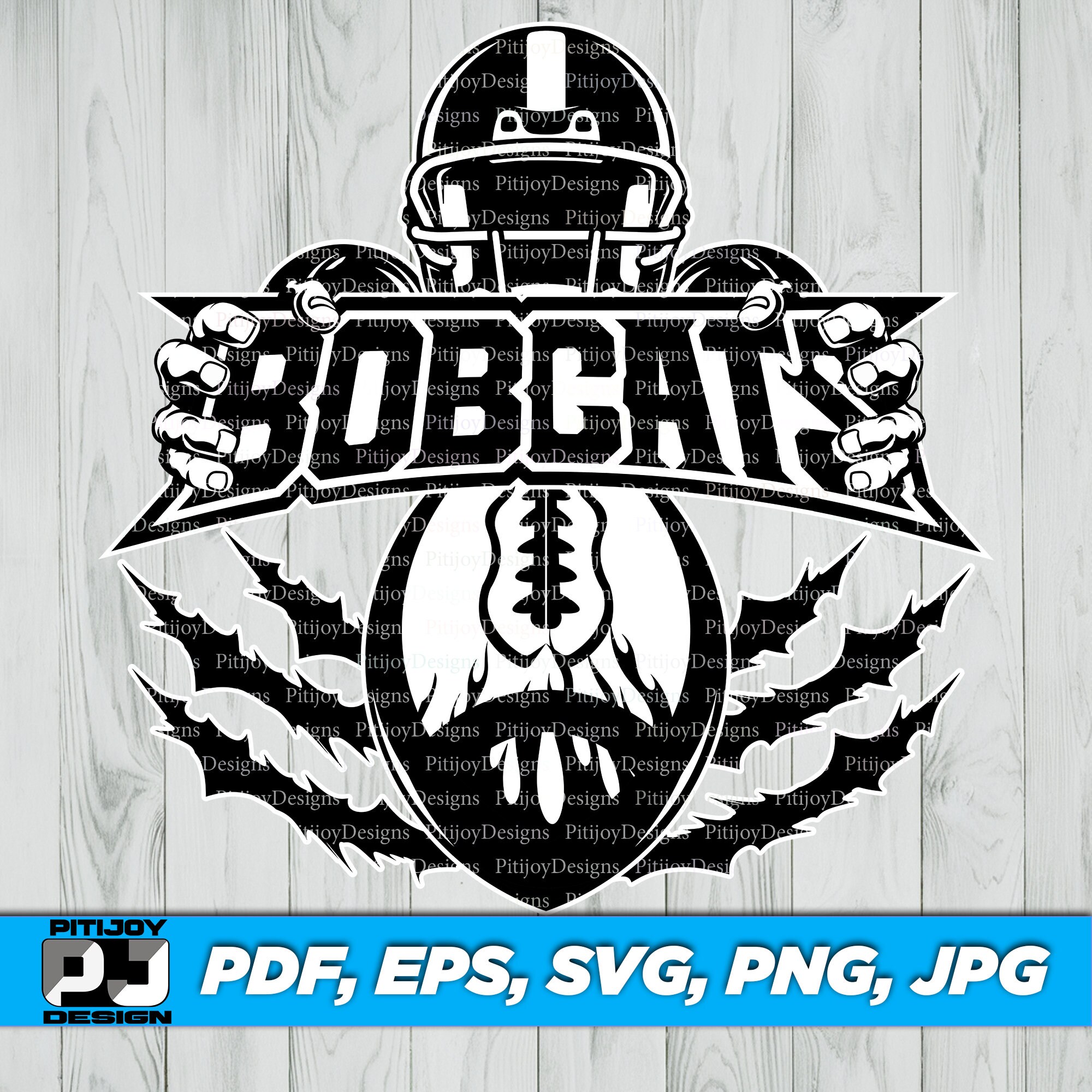Bobcats Svg, Bobcats Svg, Bobcats Football SVG, Mascot Football ...