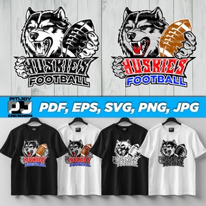 Huskies Football Svg, Husky Football Svg, Huskies Football, Husky ...