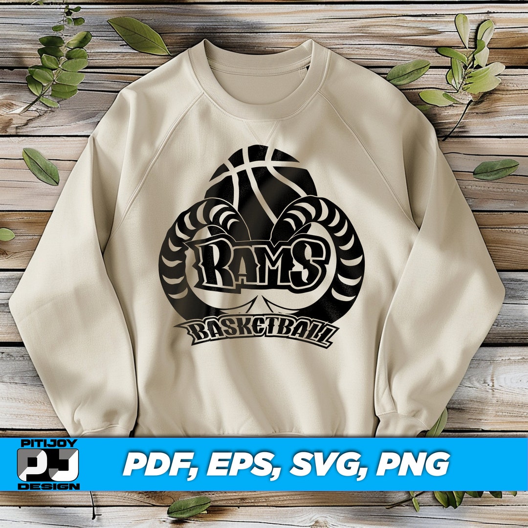Rams Basketball SVG PNG, Rams Mascot ,rams Svg, Basketball Shirt Svg ...