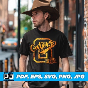 Gators Mascot SVG, School Spirit SVG, Gators Clipart, Sports Team Logo ...