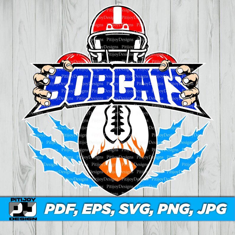 Bobcats Svg, Bobcats Svg, Bobcats Football SVG, Mascot Football ...