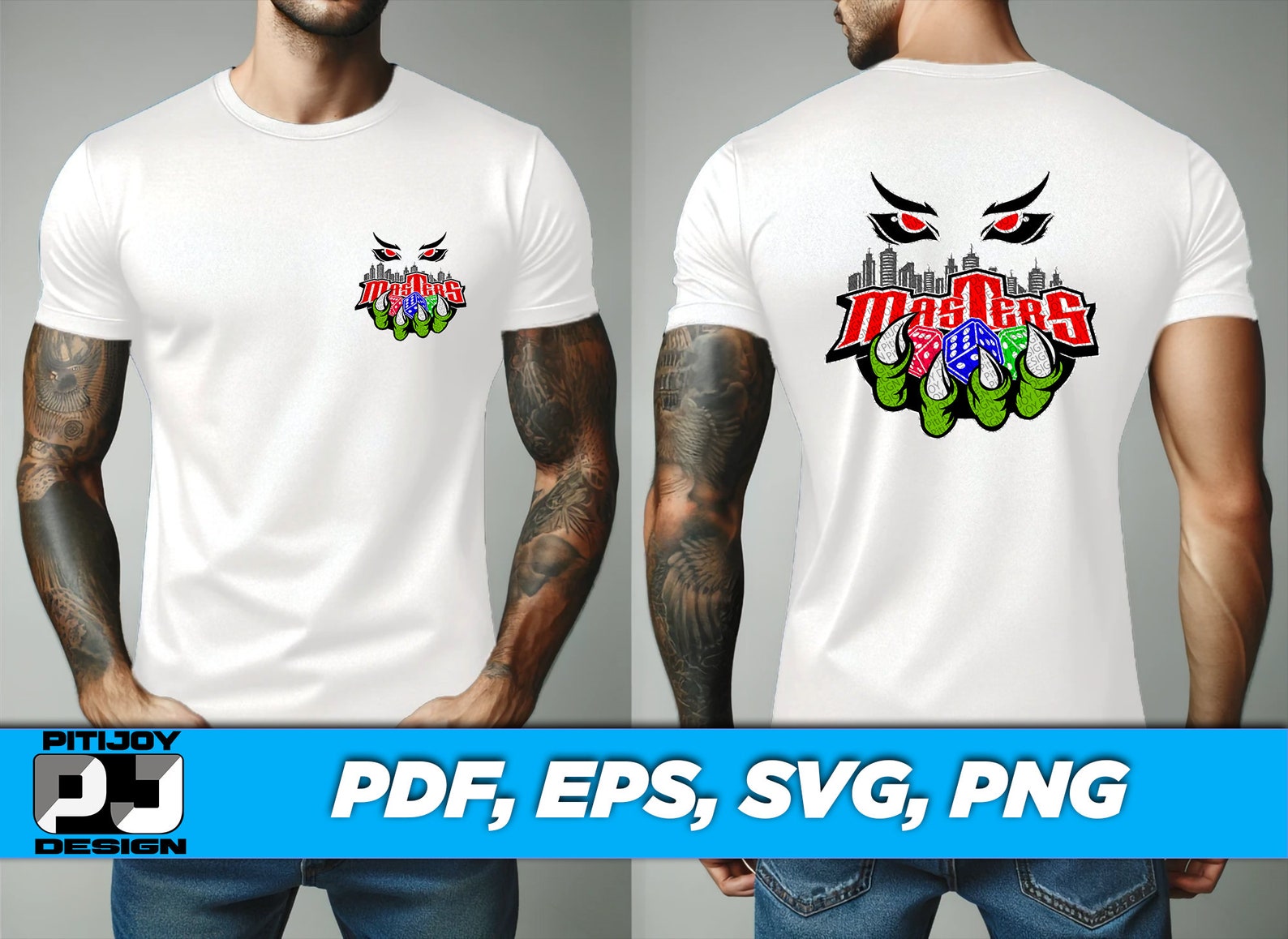 Masters Gaming Team Logo Design for Custom Apparel, Perfect for Esports ...