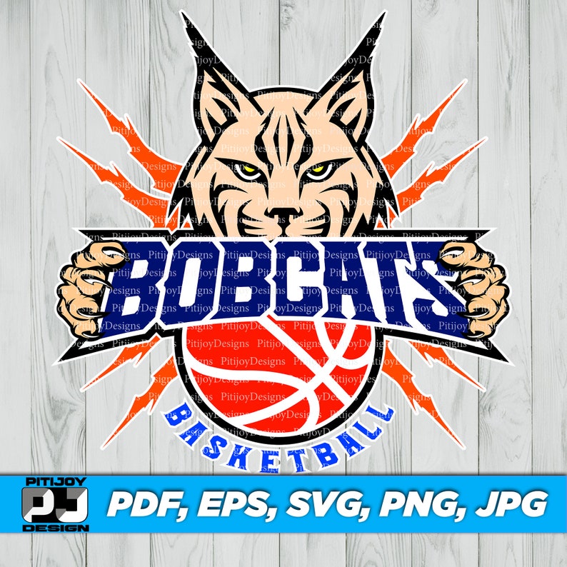 Bobcats Svg, Bobcats Svg, Bobcats Basketball SVG, Mascot Basketball ...