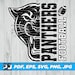Panthers Football Svg, Panther Football Svg , Panther Svg, Panthers Svg ...