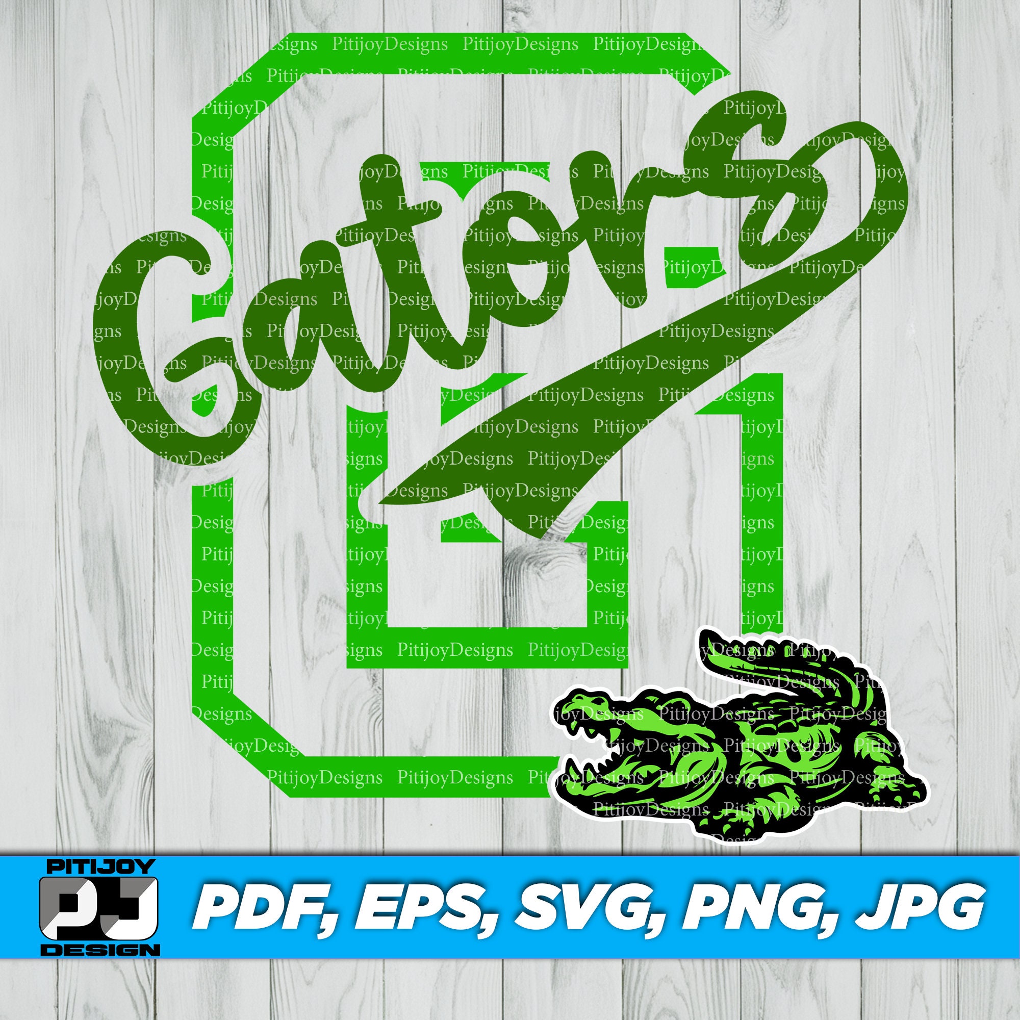 Gators Mascot SVG, School Spirit SVG, Gators Clipart, Sports Team Logo ...