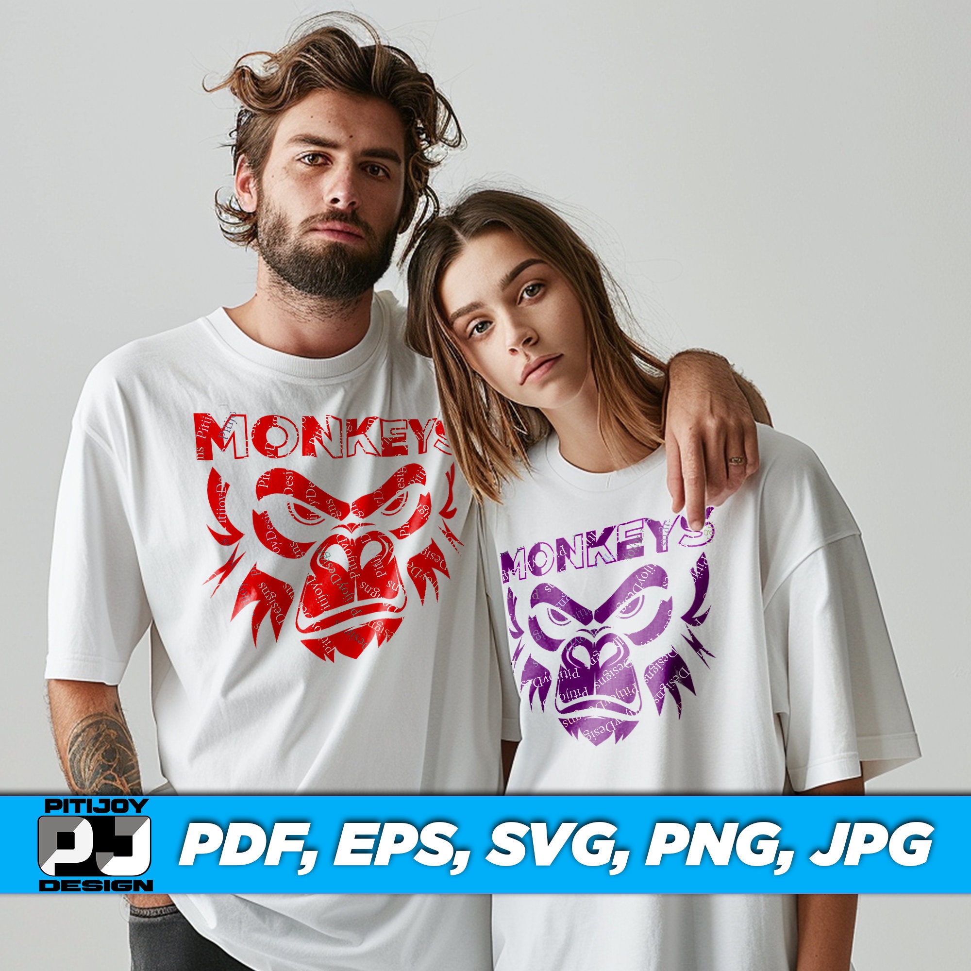 Monkey Mascot Svg, Monkey Svg, Mascot Svg, Monkeys Svg Sports, Digital ...