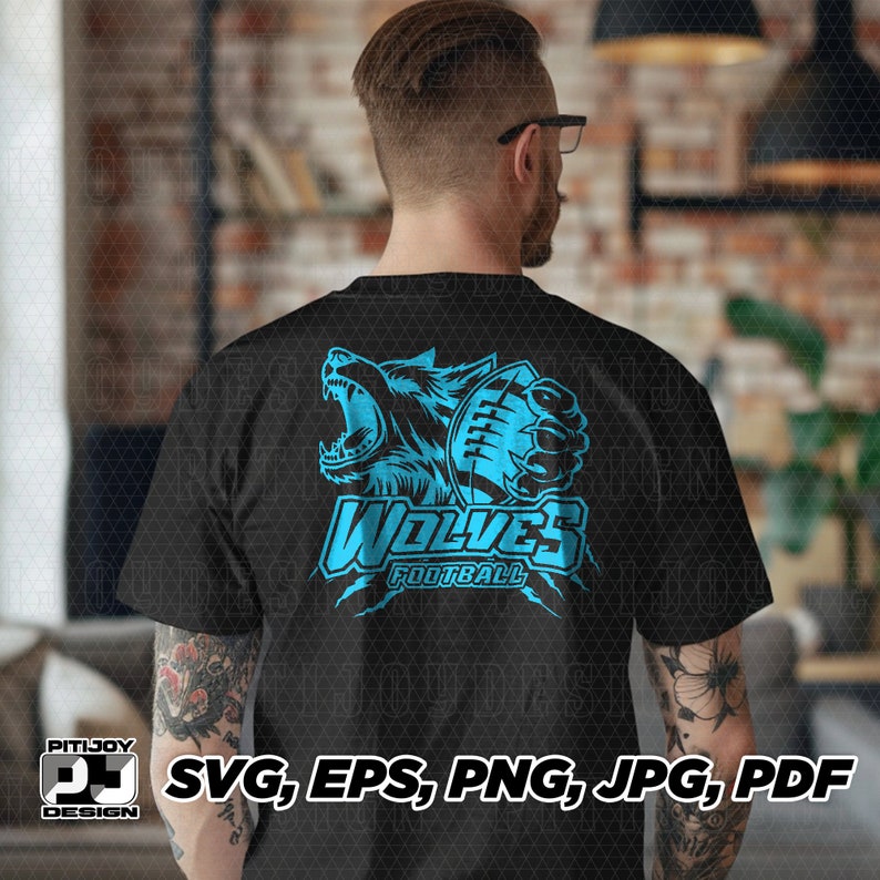 Wolves Football Svg, Wolves Football Svg, Wolves, Wolf, Football ...
