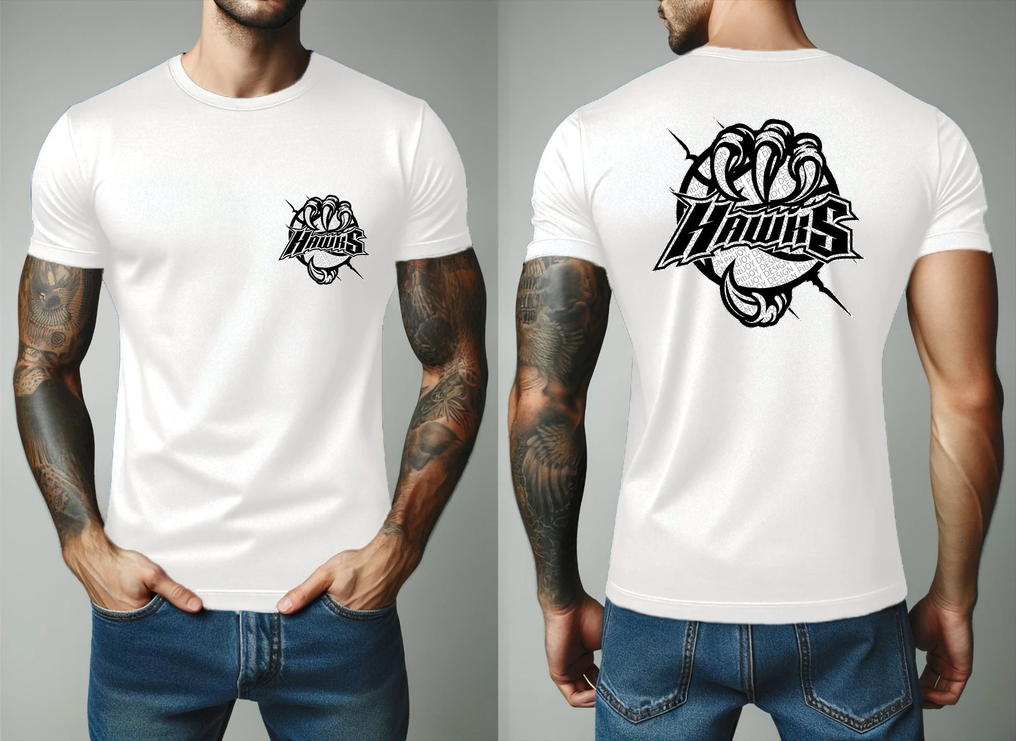 Hawk's Claw Emblem Design for Custom T-shirts, Posters, Classroom Decor ...