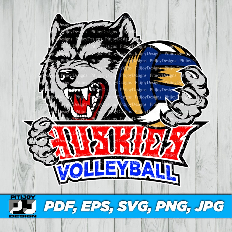 Huskies Volleyball Svg, Husky Volleyball Svg, Huskies Volleyball, Husky ...