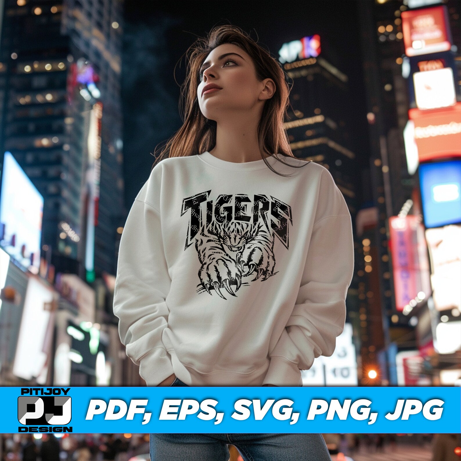 Tigers Svg, Tiger Svg, Tigers Mascot Svg, Cricut Silhouette Files ...