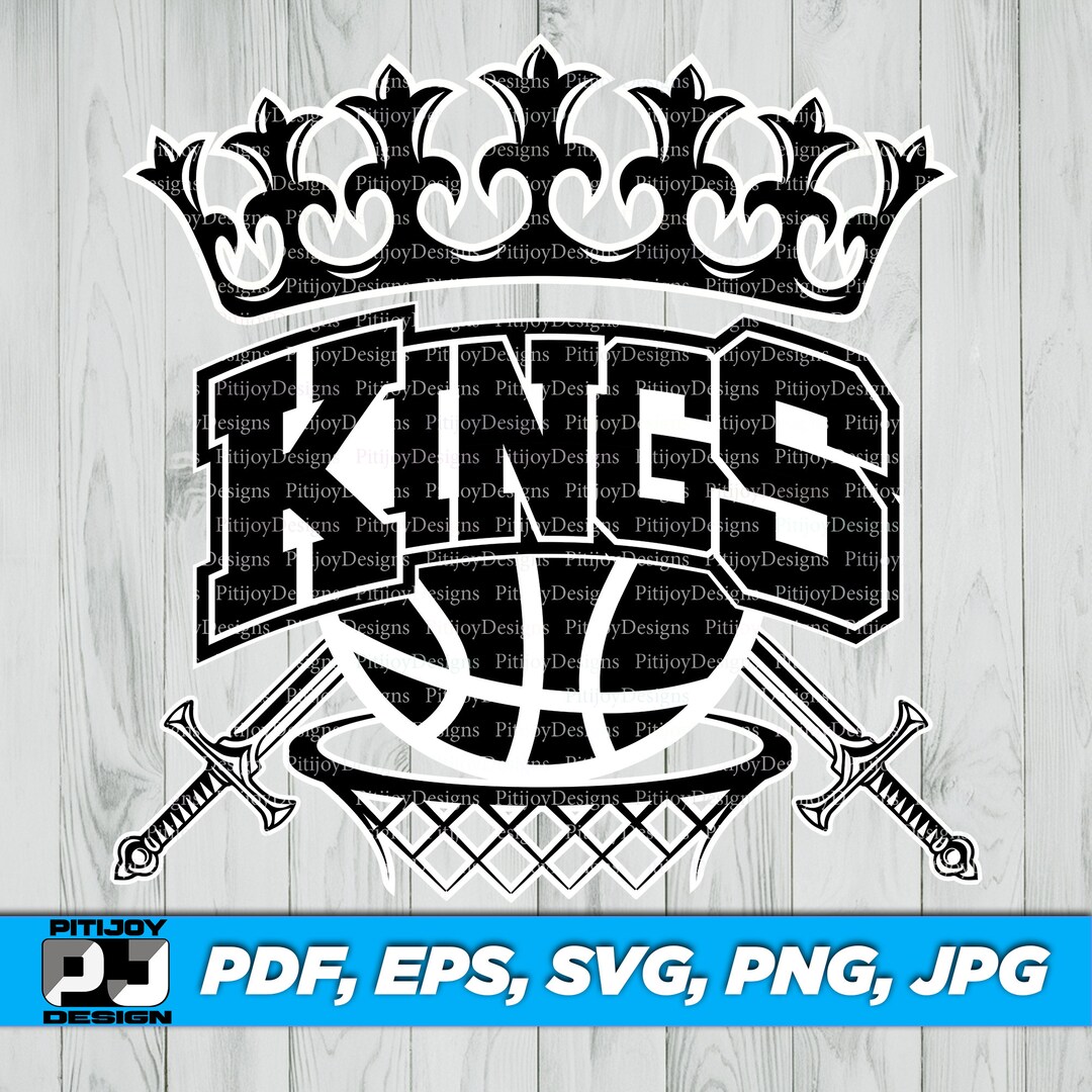 Kings Basketball Team Mascot Design for Custom Apparel and Merchandise ...