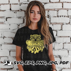 Tigers Cheerleading Svg, Tiger Cheer Svg, Tiger Cheerleading Svg, Tigers Cheer Svg, Tiger Svg ...
